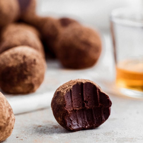Boozy Chocolate Truffles - Yoga of Cooking
