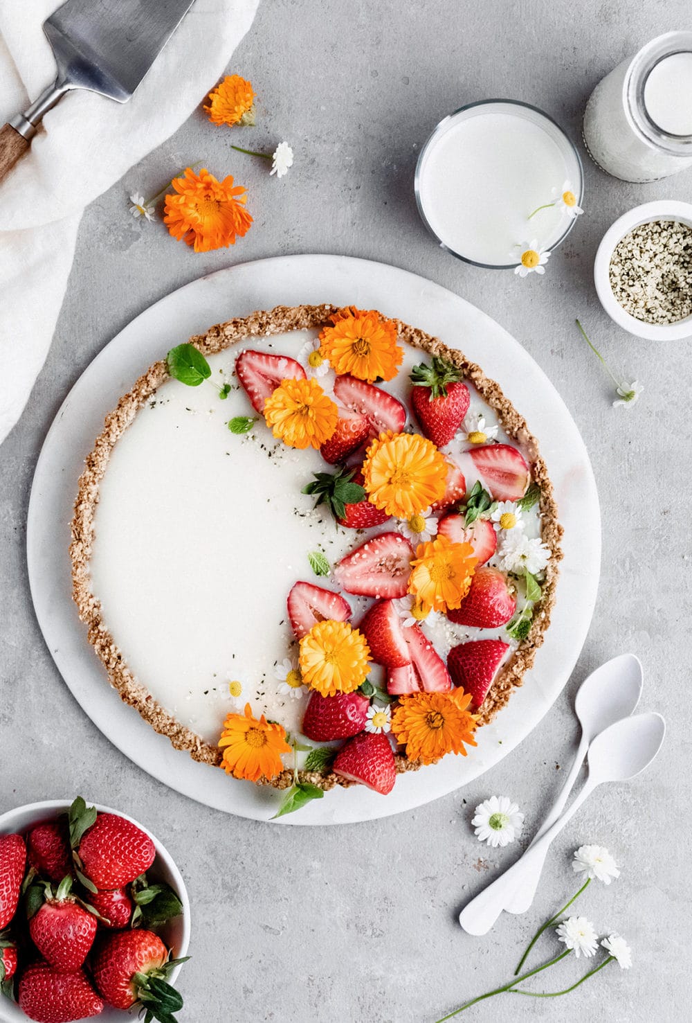Vegan White Chocolate Tart - Yoga of Cooking