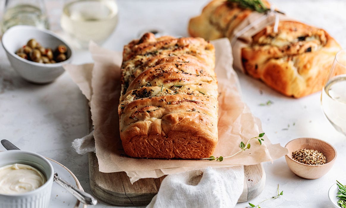 Brie Brioche Babka with Herbs - Yoga of Cooking