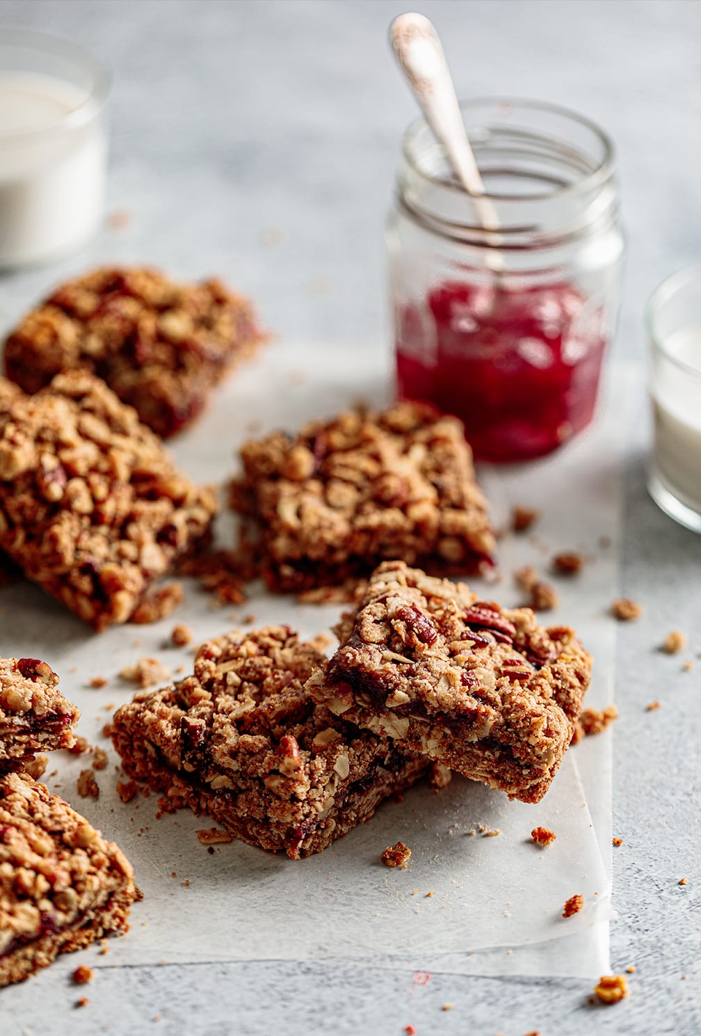 Healthy Raspberry Granola Bars - Yoga of Cooking