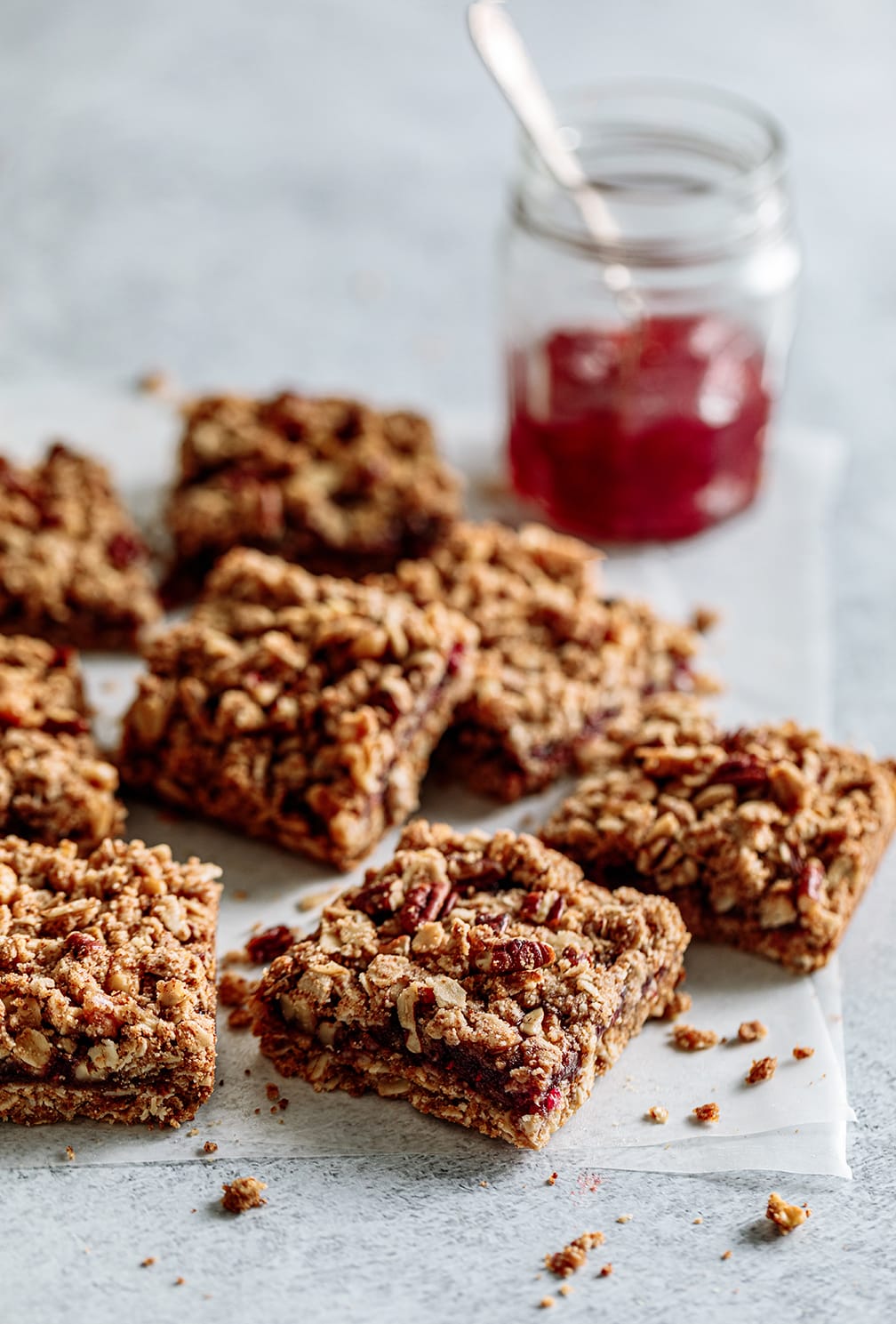 Healthy Raspberry Granola Bars - Yoga of Cooking